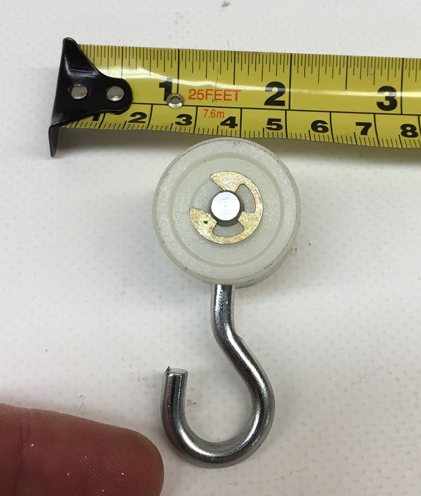 Nylon Wheel Trolley with 1" Hook For Curtains and Doors — Curtains ...