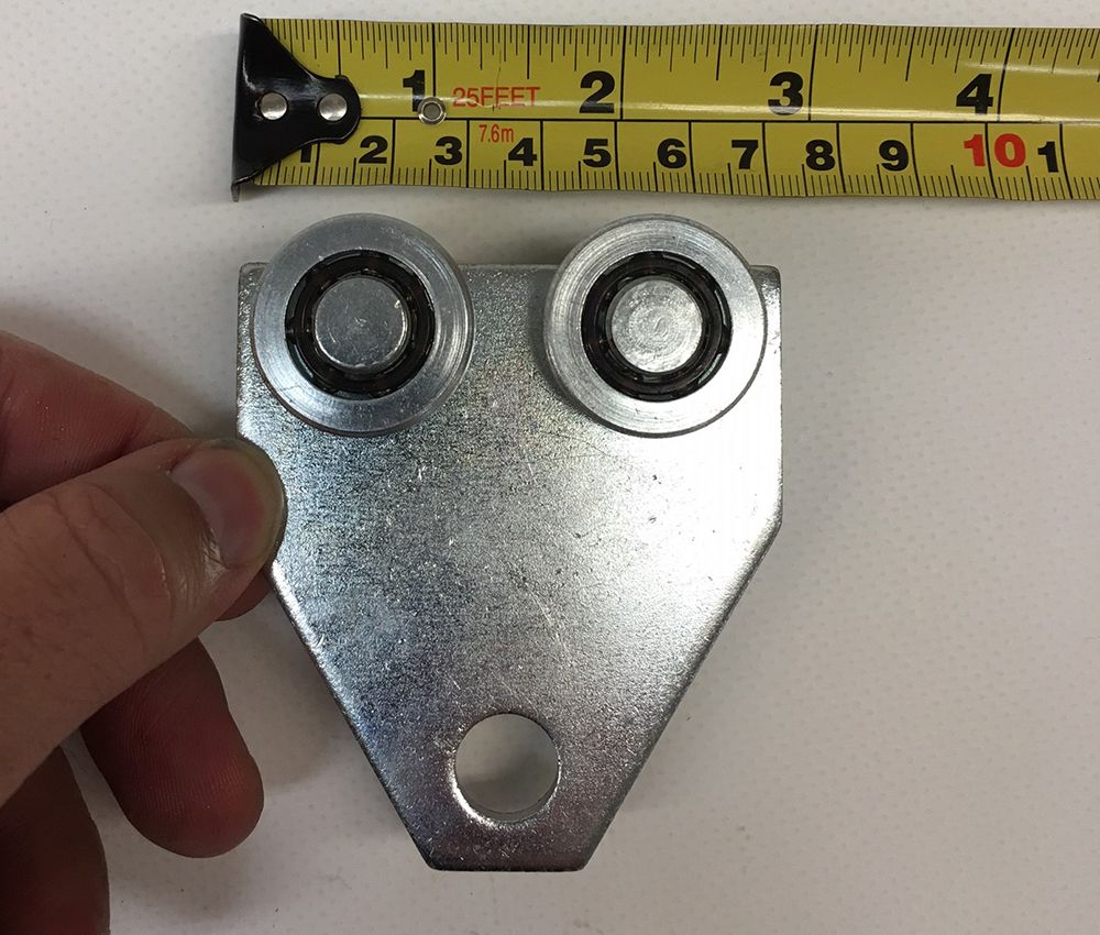Strip Door Track Trolley - Ball Bearing 4 Wheel Trolley with Plate Att ...
