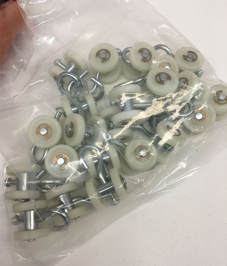 Bag of Nylon Wheel Trolley with 1" Hook - Qty 20 — Curtains & Doors Online