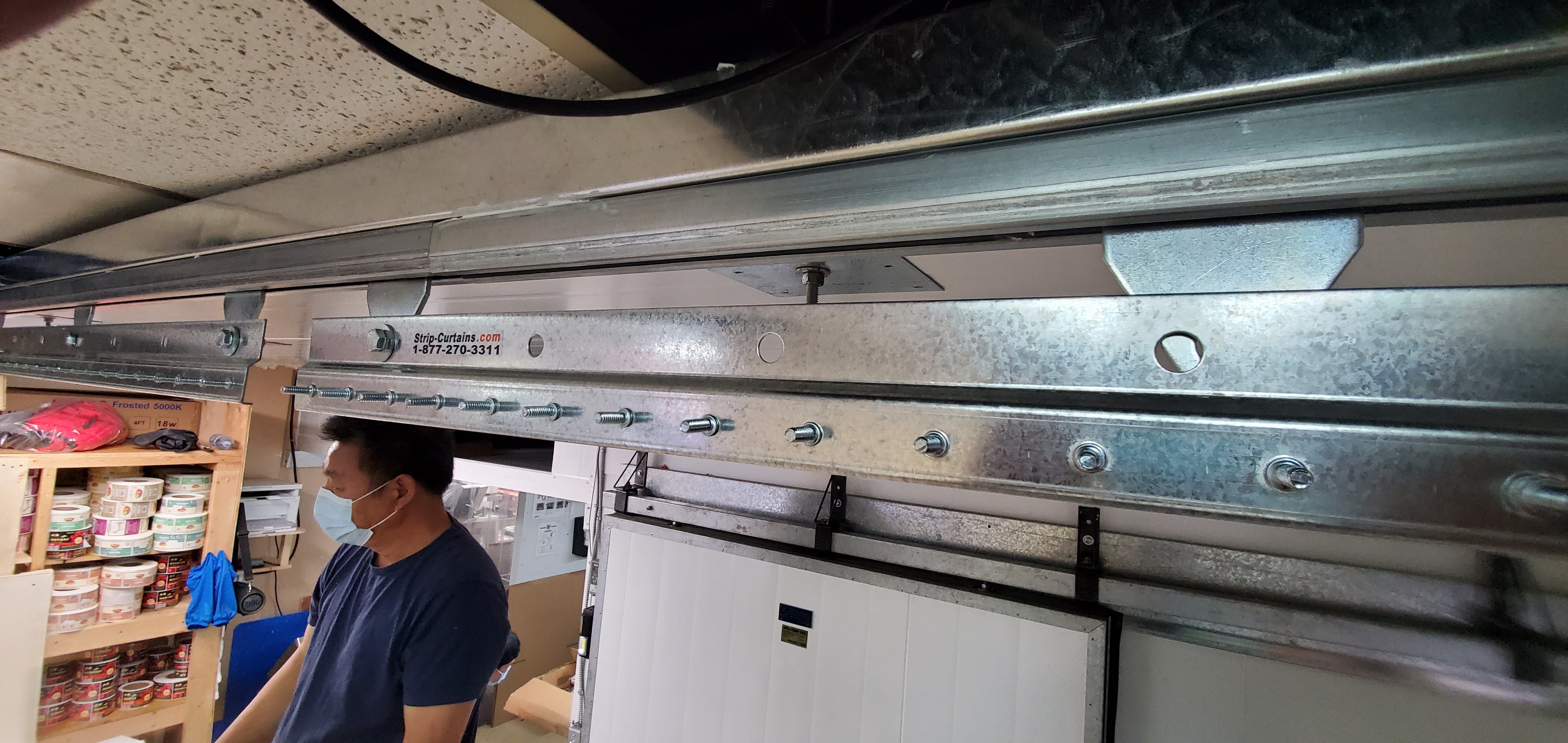 Sliding Strip Curtain Doors - Bi Part & Single Slide — Curtains & Doors ...